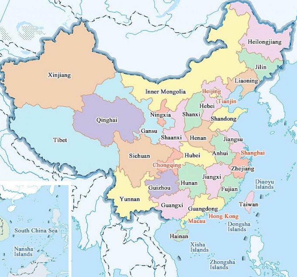 map-of-china-provinces-and-cities - בנצי גורן
